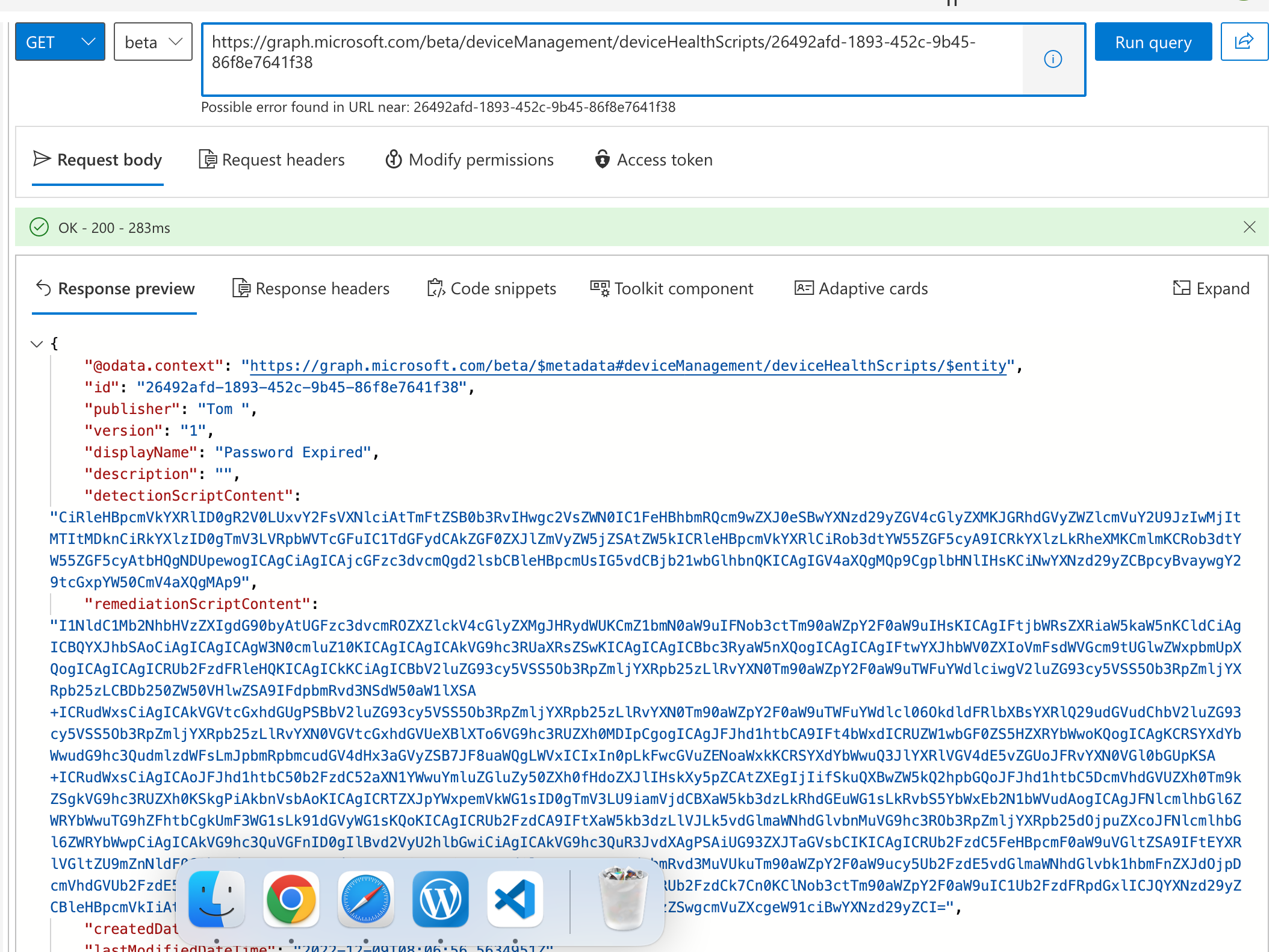 Get Powershell and Bash Scripts back from Intune using MS Graph – Poem to MDM