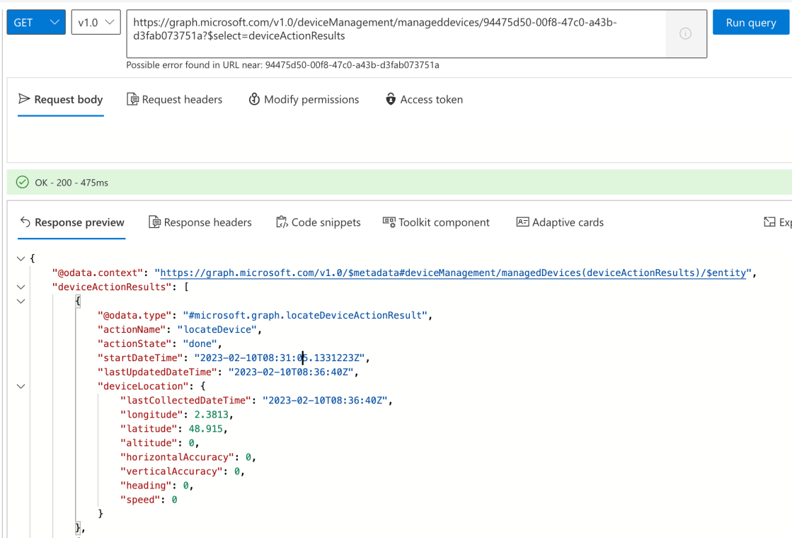 Locate device using Microsoft Graph and Invoke-RestMethod with Intune ...