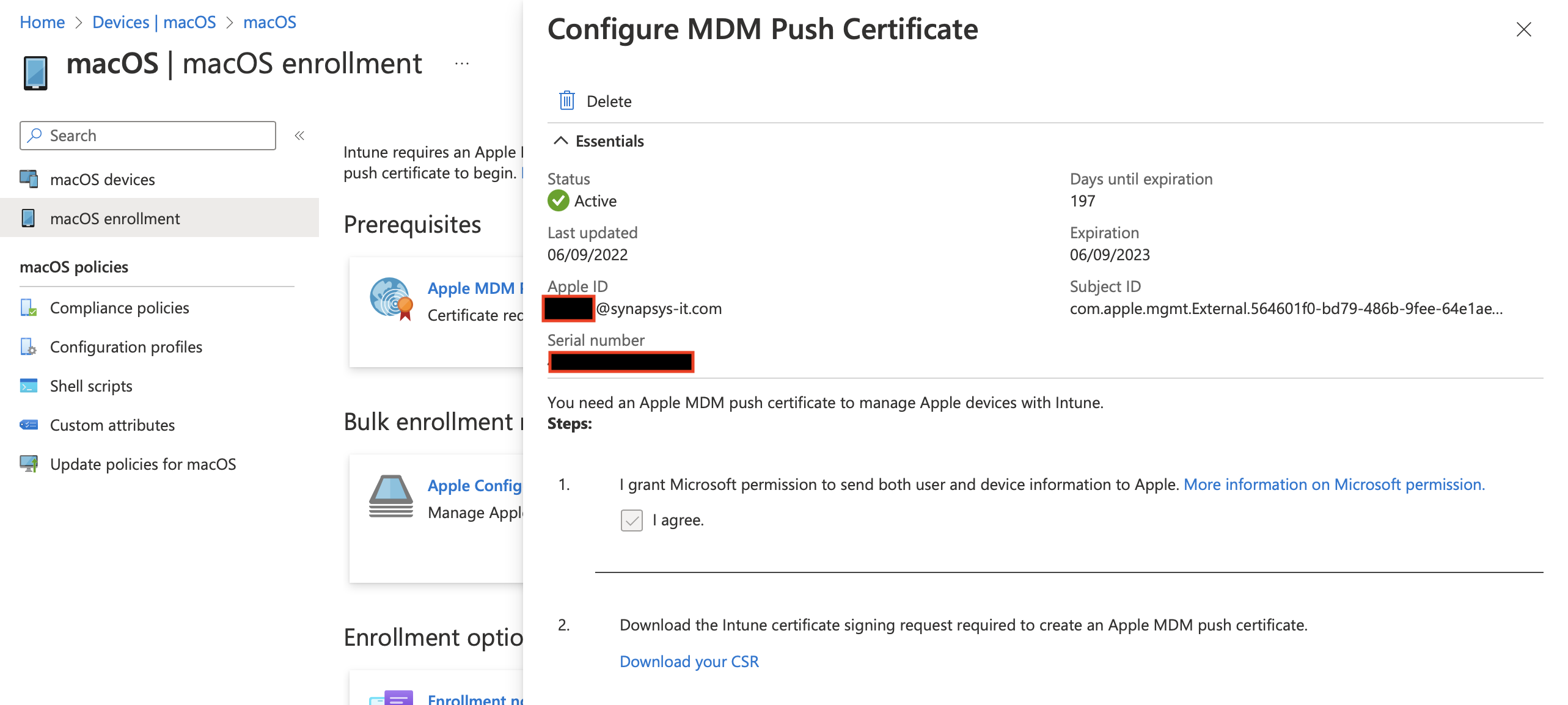 Enroll a corporate MacOS device in Intune through Apple Business ...