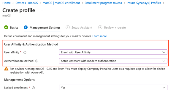 Enroll a corporate MacOS device in Intune through Apple Business ...
