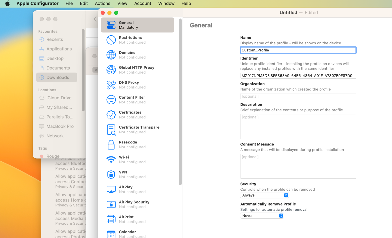 Secure macos devices with custom configuration profiles and Intune ...