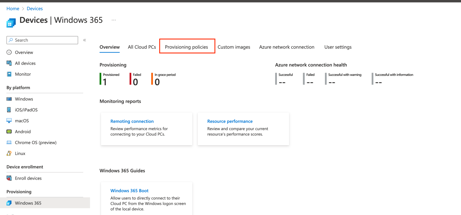 First journey into Windows 365 : Provisioning and Deployment – Poem to MDM