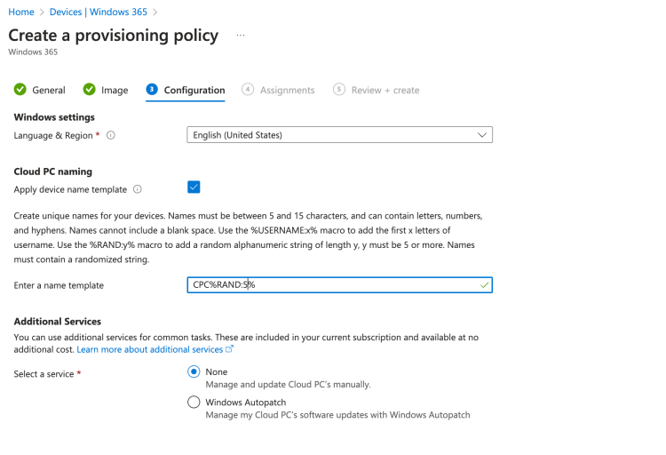 First journey into Windows 365 : Provisioning and Deployment – Poem to MDM